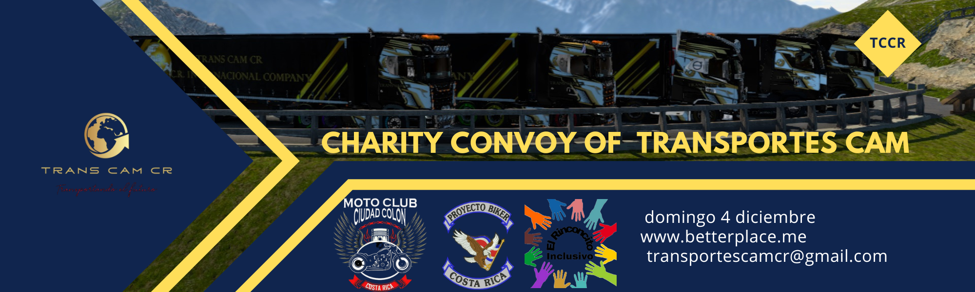 CHARITY CONVOY OF TRANSPORTES CAM — Event — TruckersMP