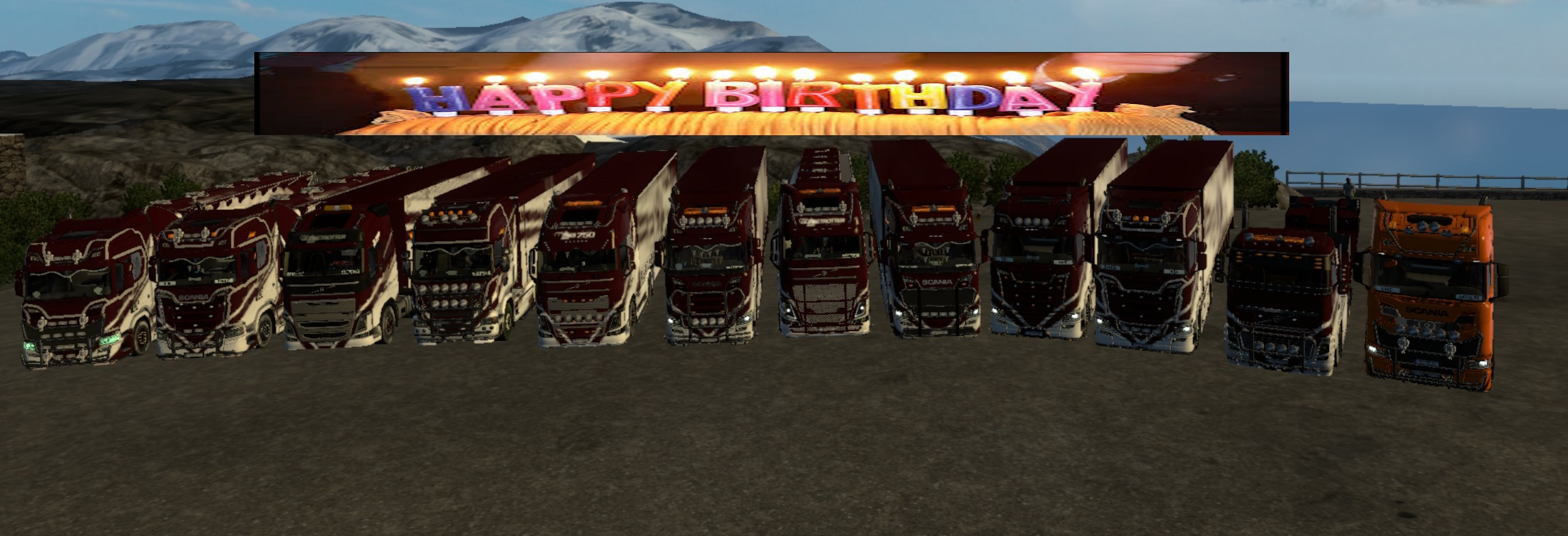 2ter Geburtstags Konvoi der Fun Logistik Transporte — Event — TruckersMP