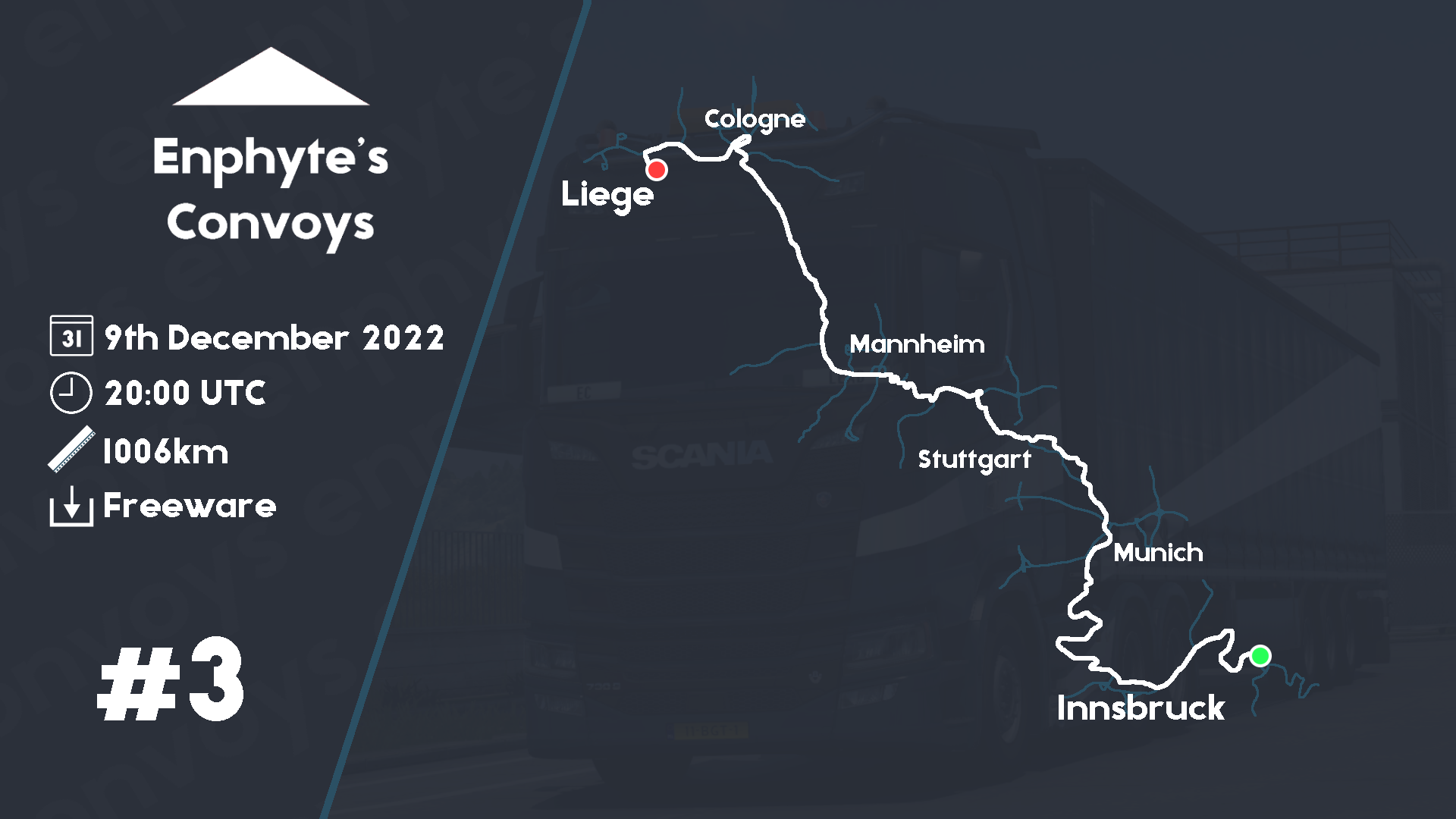 ⬜️ December! | Enphyte's Convoys #3 — Event — TruckersMP