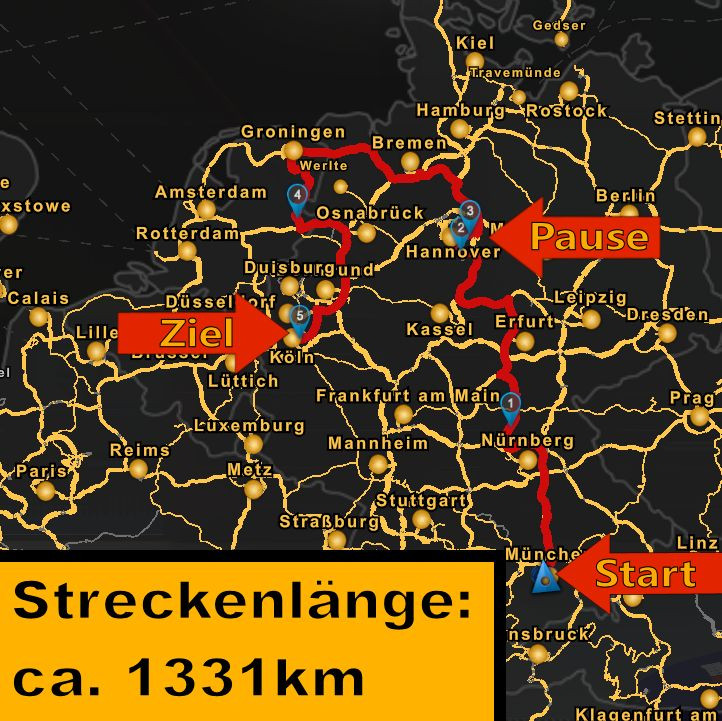 Deutschlandtour mit der KCL — Event — TruckersMP