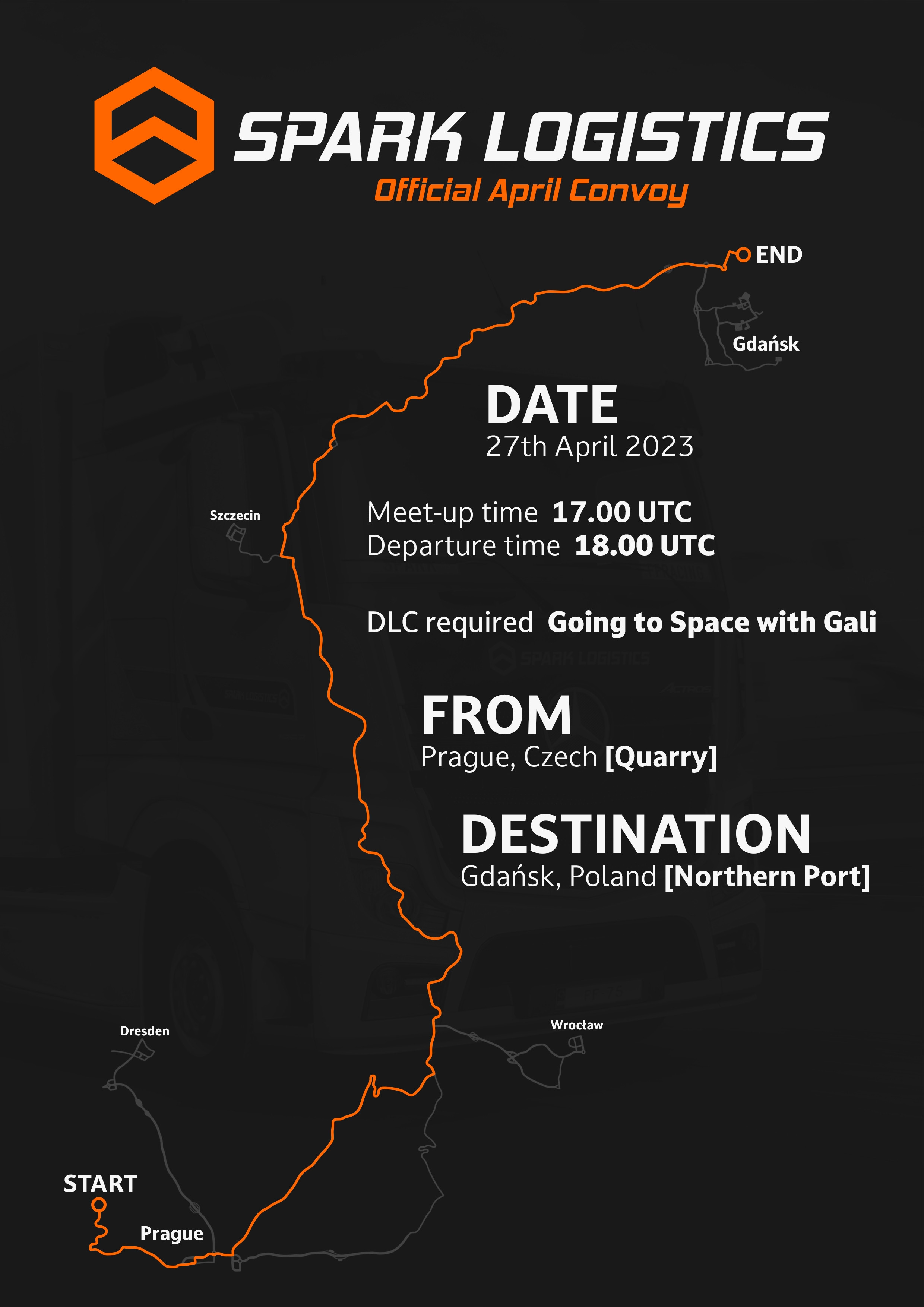 Spark Logistics Official April Convoy — Event — TruckersMP