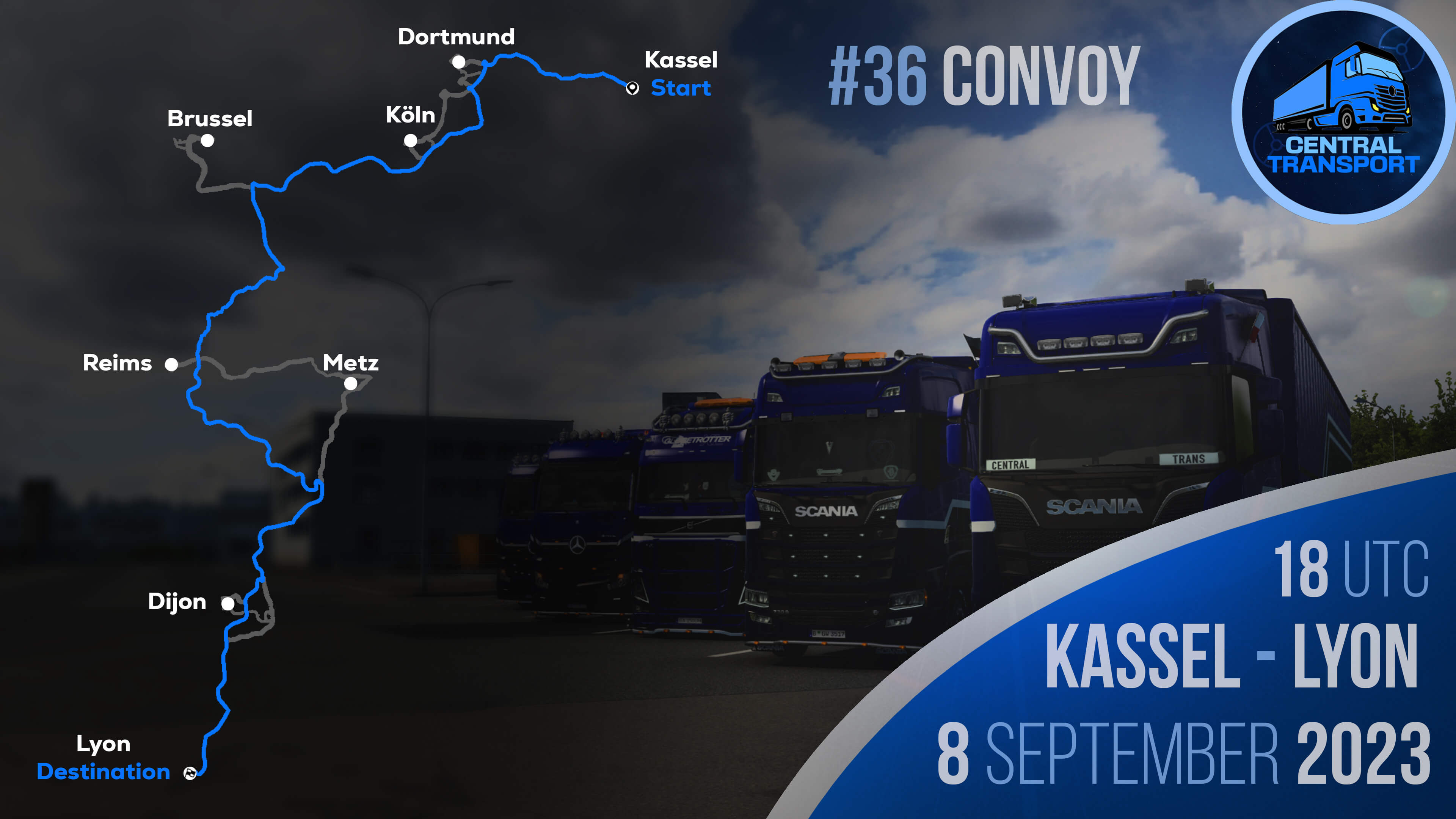 Central Transport convoy #36 — Event — TruckersMP