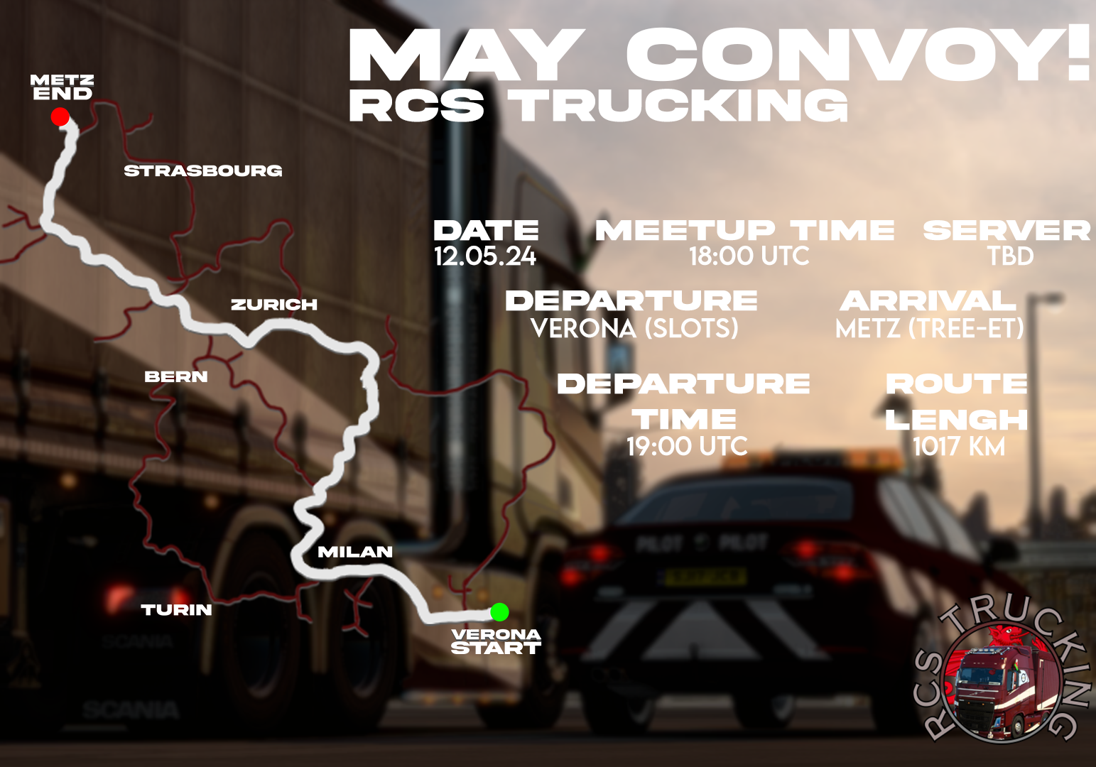 RCS Trucking May Convoy! — Event — TruckersMP