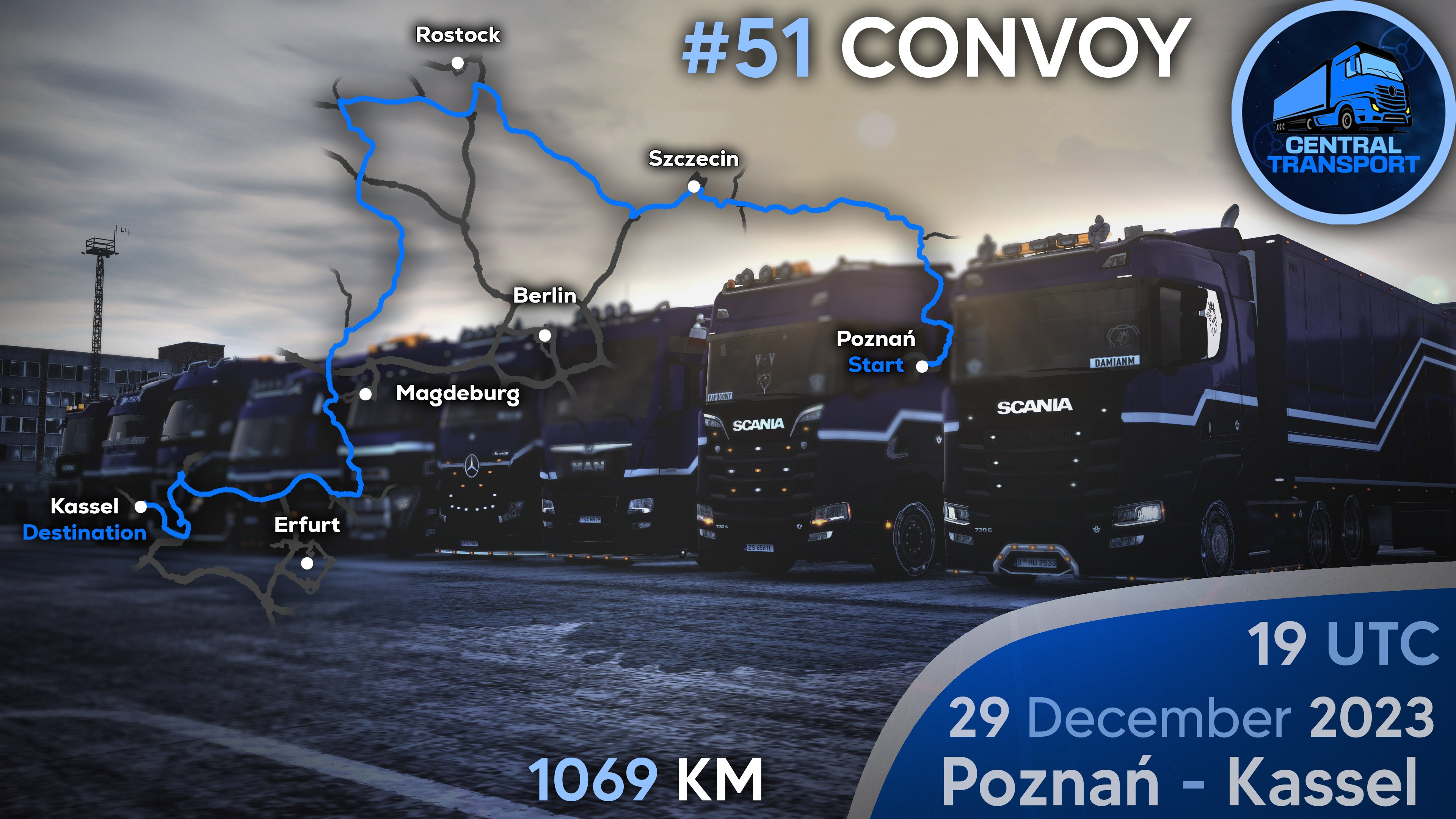 Central Transport convoy #51 — Event — TruckersMP