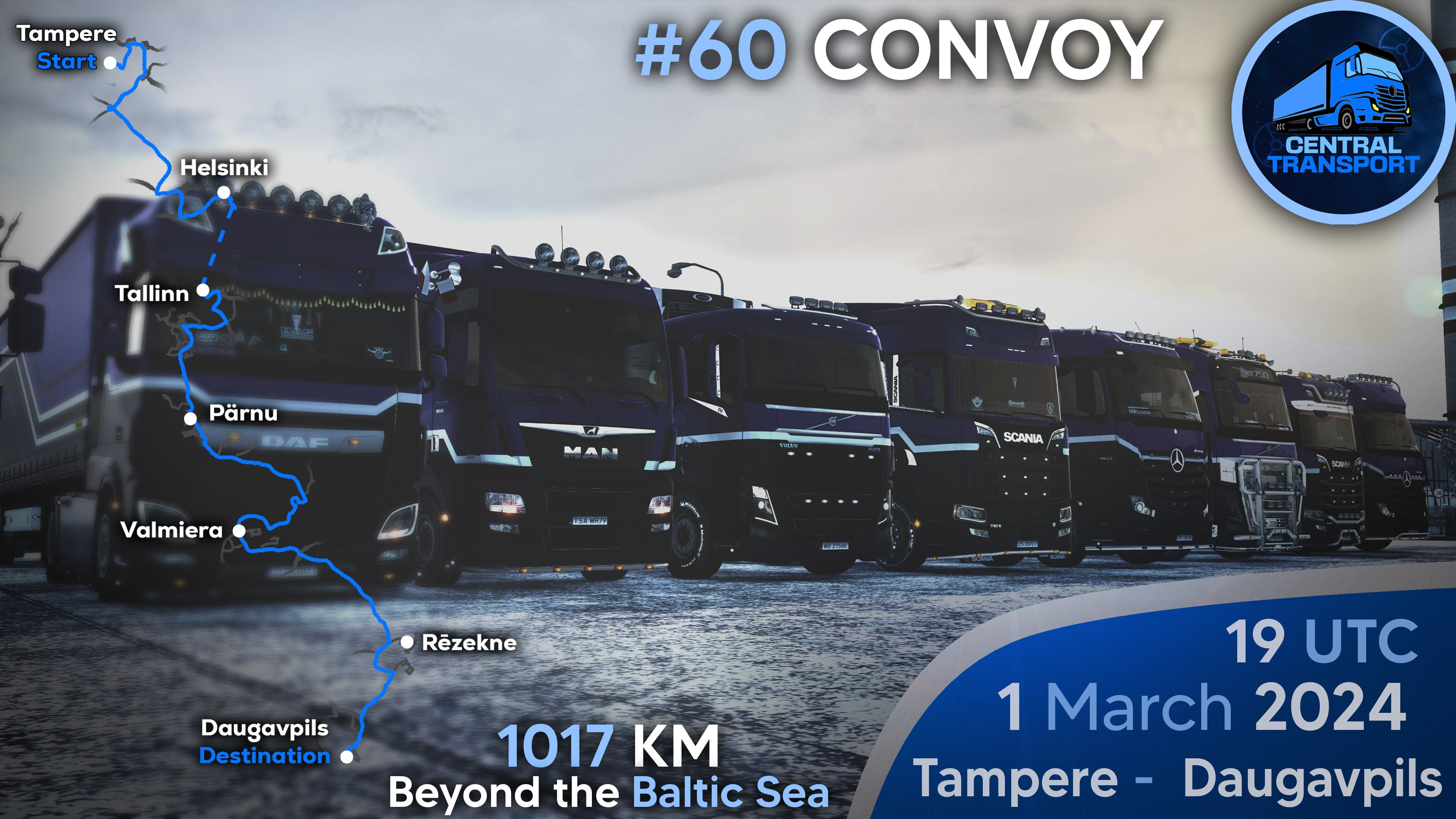 Central Transport convoy #60 — Event — TruckersMP