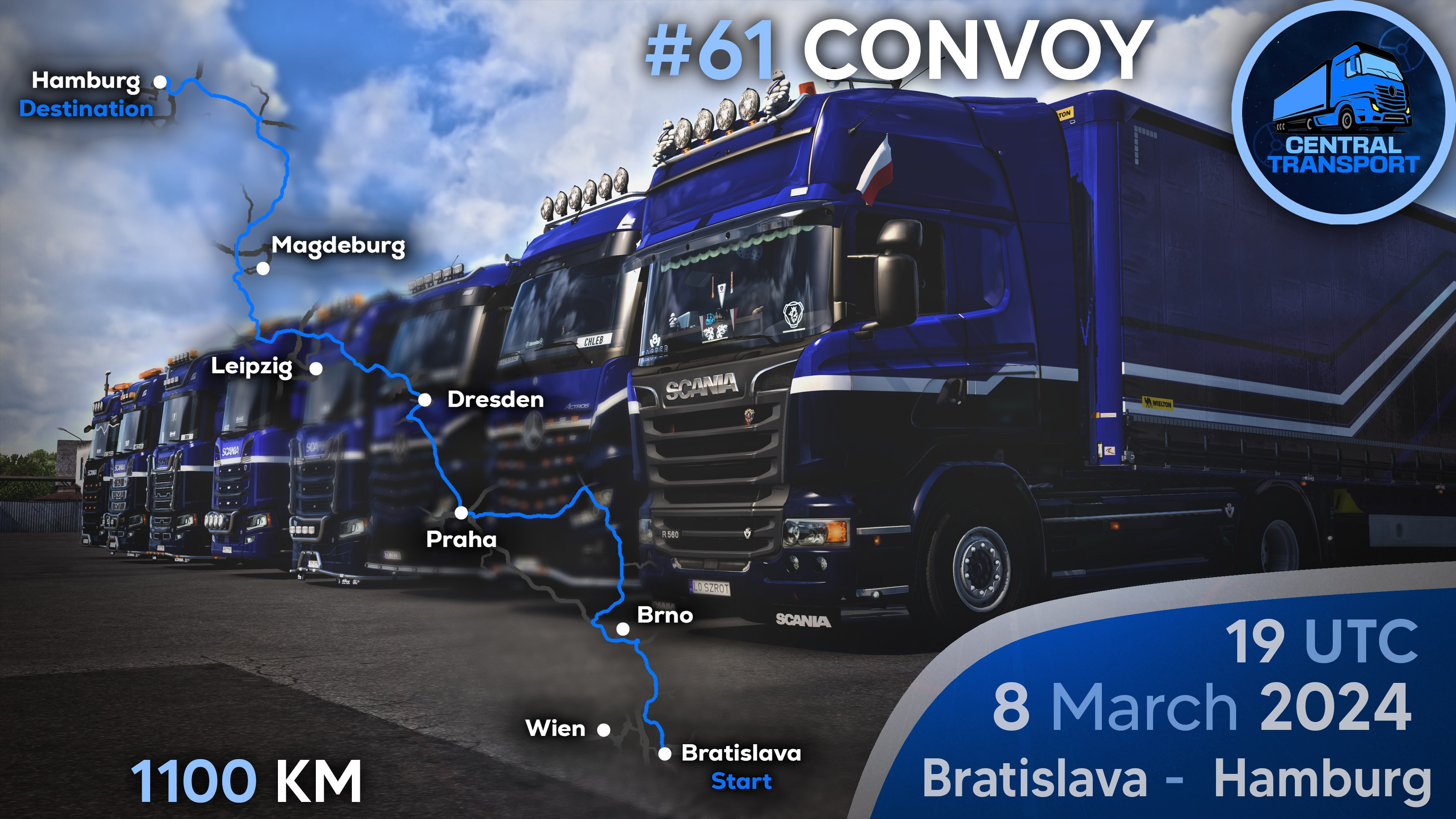 Central Transport convoy #61 — Event — TruckersMP