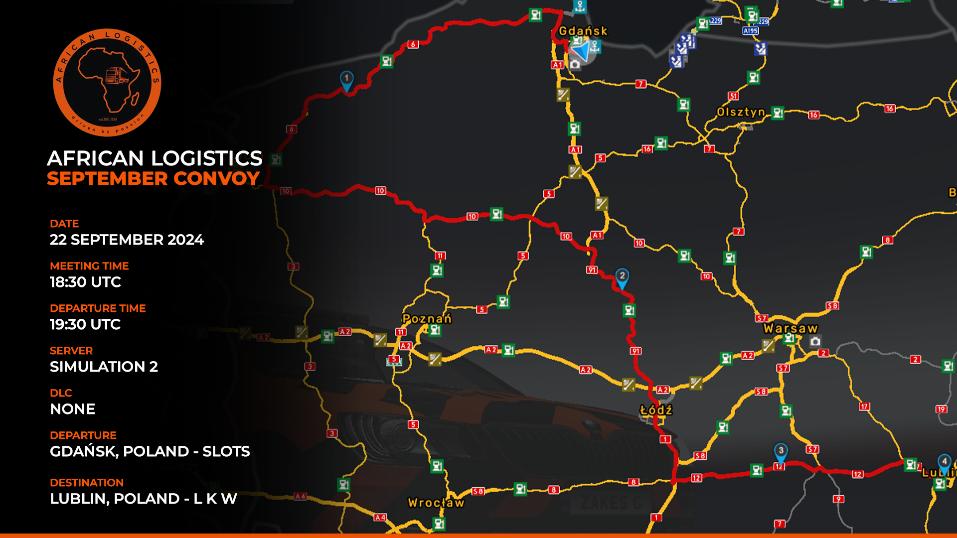 African Logistics September Convoy — Event — TruckersMP