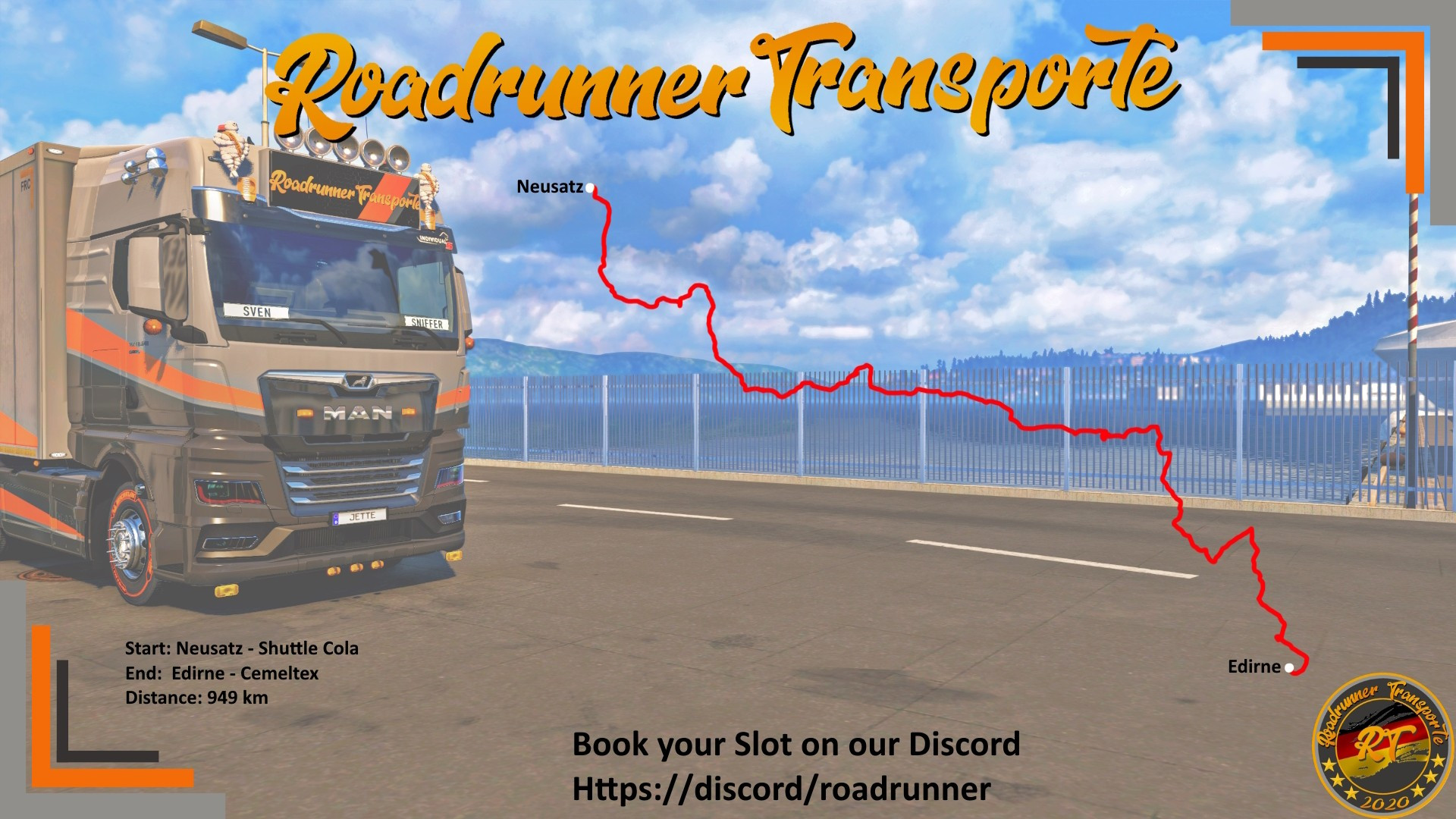 Roadrunner & Friends on Tour 25 - 09 — Event — TruckersMP