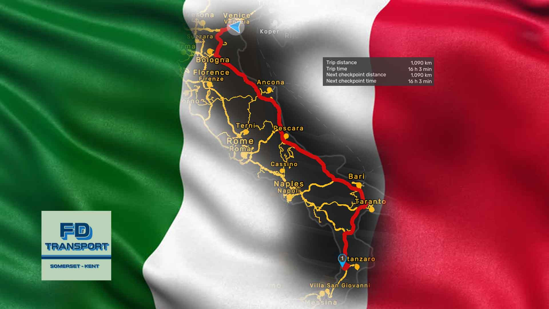 FD Transport October convoy - The Italian Job — Event — TruckersMP