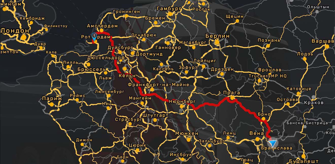 BRATISLAVA - ROTTERDAM CONVOY with DYRKA.corp — Event — TruckersMP