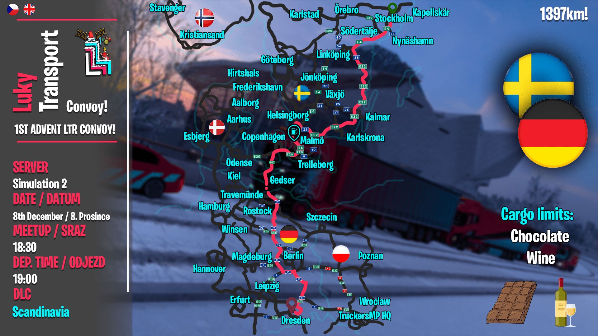 1ST LTR ADVENT CONVOY! - Wine and Chocolate Delivery! ☕🍫 — Event ...