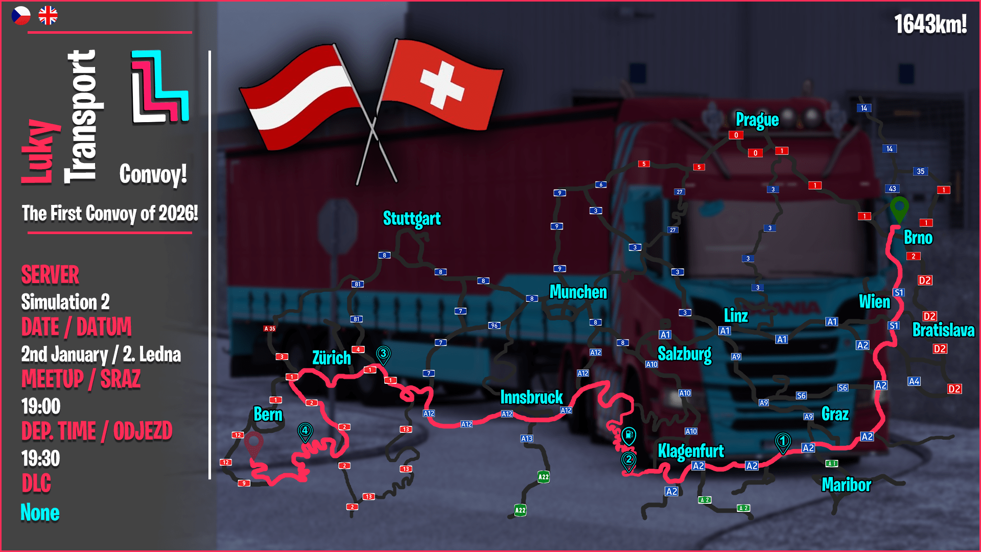 NEW YEAR OFFICIAL LTR CONVOY! — Event — TruckersMP